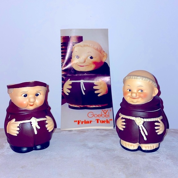 Art | Vintage Goebel Friar Tuck Creamer Sugar Hummel Figurines Original ...